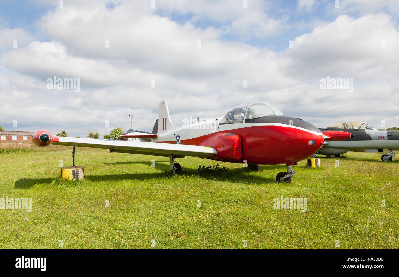 Jet Provost XS 209 ist am Solway Aviation Museum in Cumbria, England ...