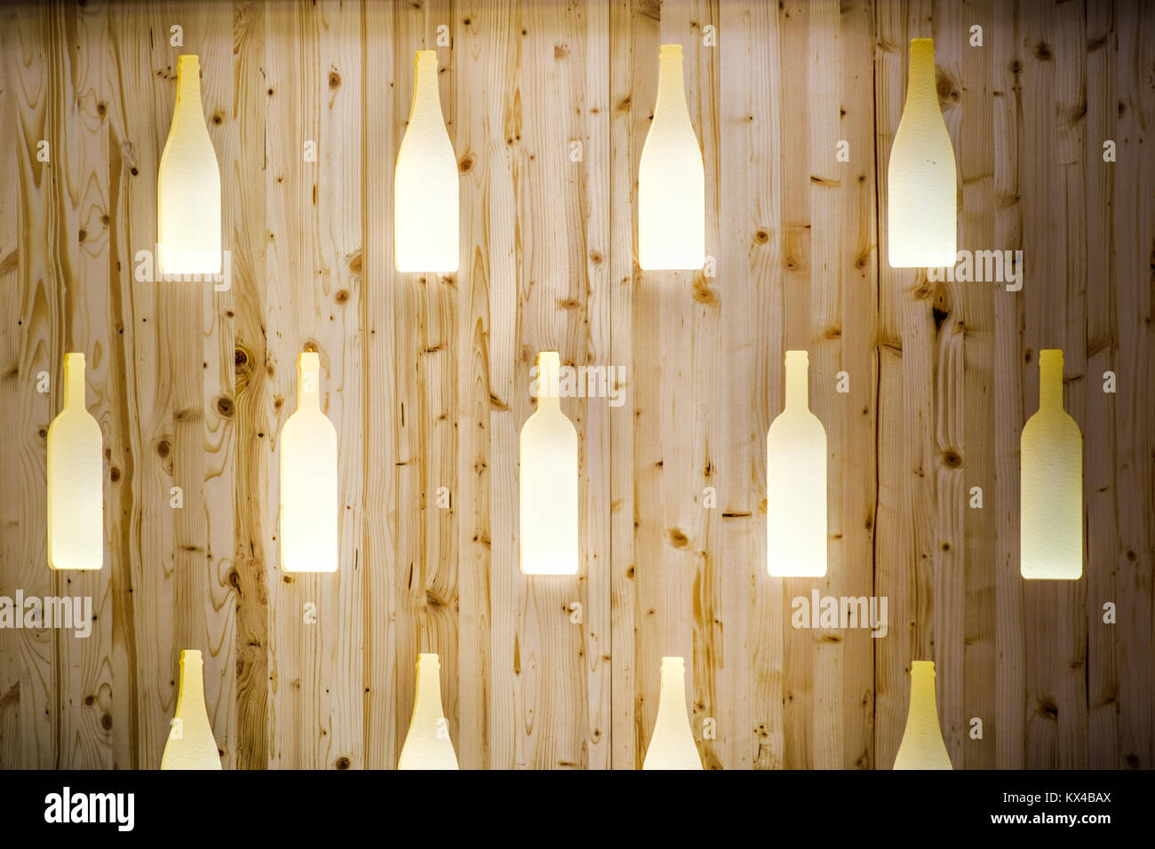 Wein Flaschen Textur Holz- form Muster wand Restaurant Kulisse bar ...