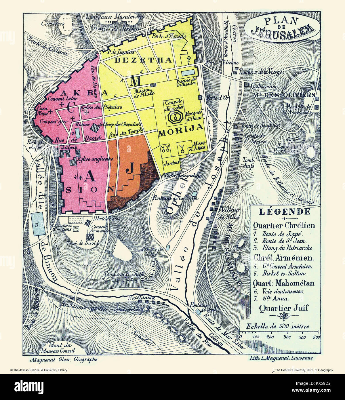 Plan of jerusalem -Fotos und -Bildmaterial in hoher Auflösung – Alamy