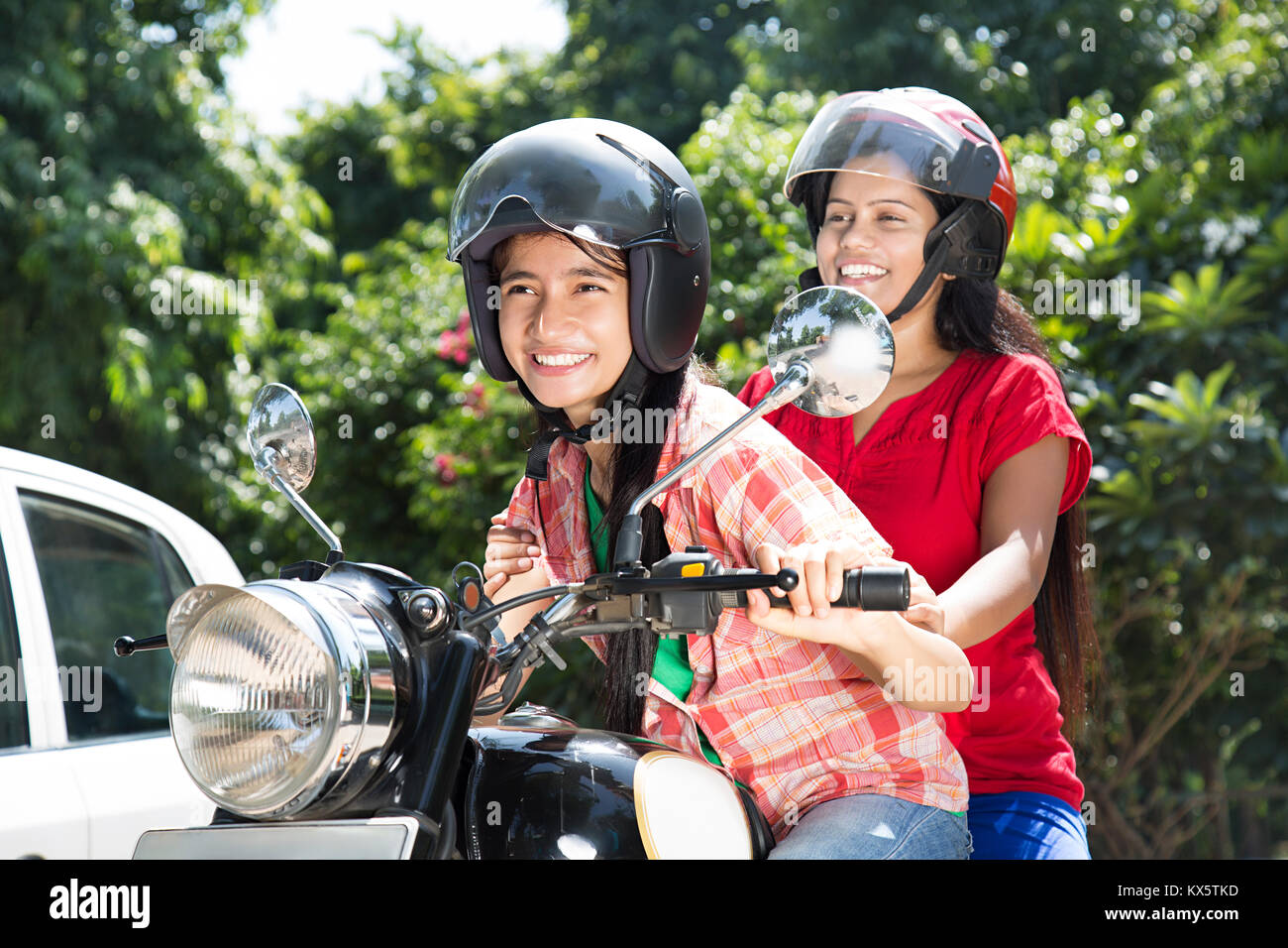 Motorrad Girls Stockfotos und -bilder Kaufen - Alamy