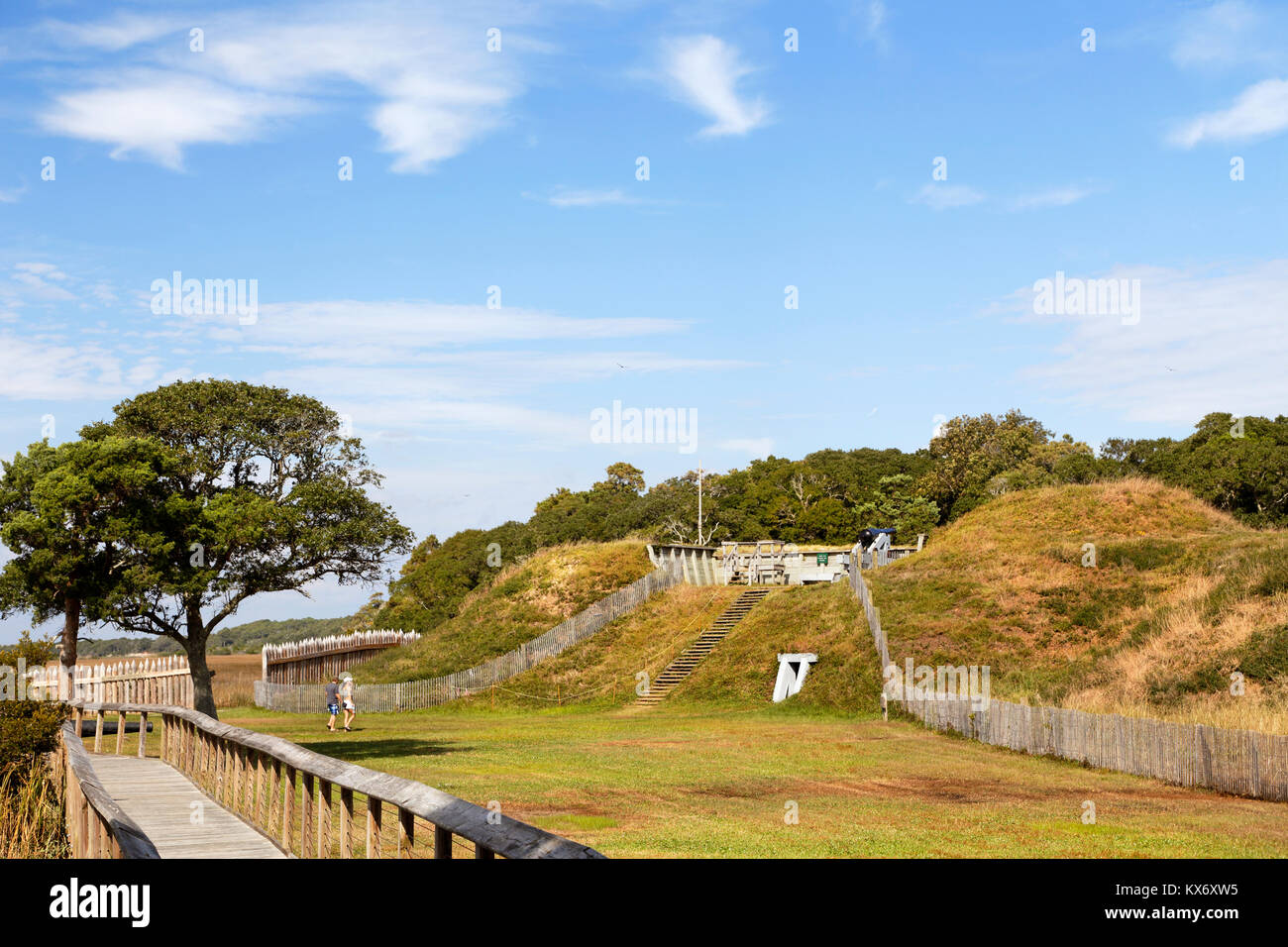 Fort Fisher bei Kure Beach, Wilmington, North Carolina Stockfotografie ...