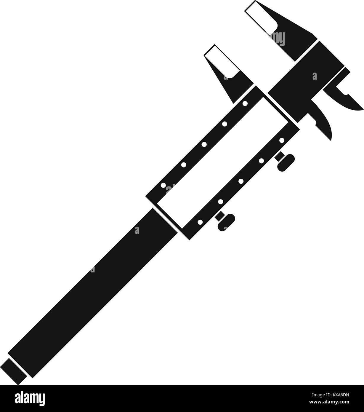 Messschieber Symbol, einfachen Stil Stock-Vektorgrafik - Alamy