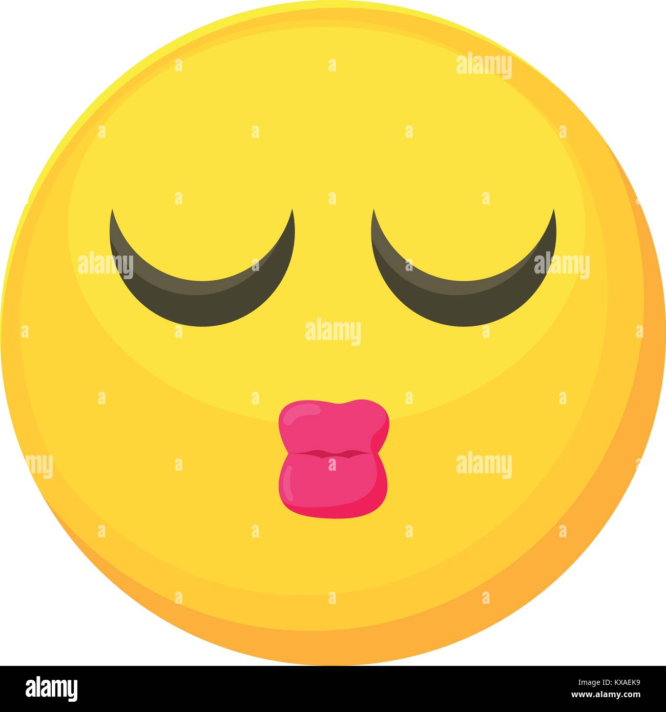 Kissing smiley Stock-Vektorgrafiken kaufen - Alamy