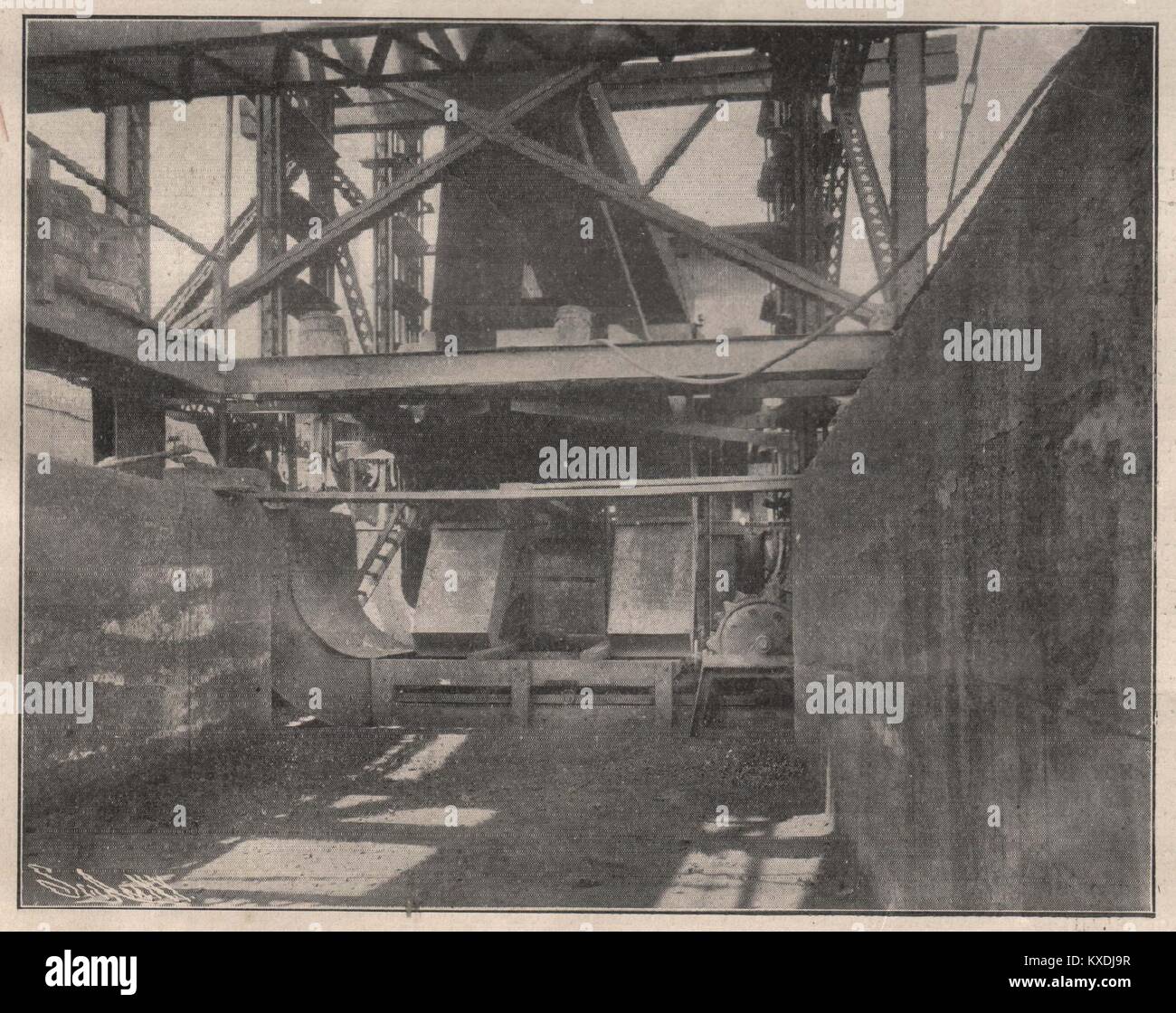 Ausführen der Schwerkraft Entlastung Aufzug, die Kohle erhält vom ...