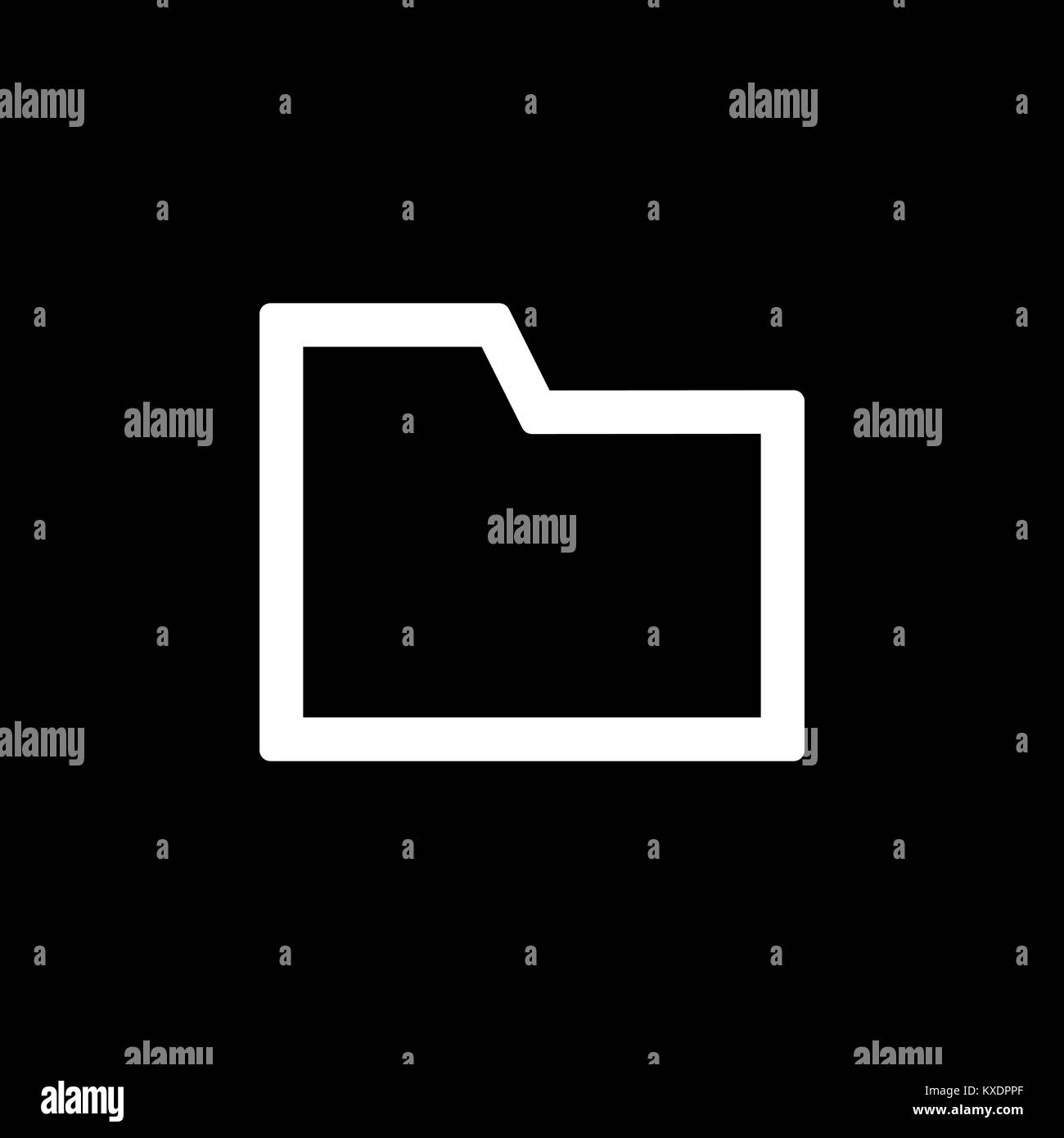 Flat design folder icon set Stock-Vektorgrafiken kaufen - Alamy