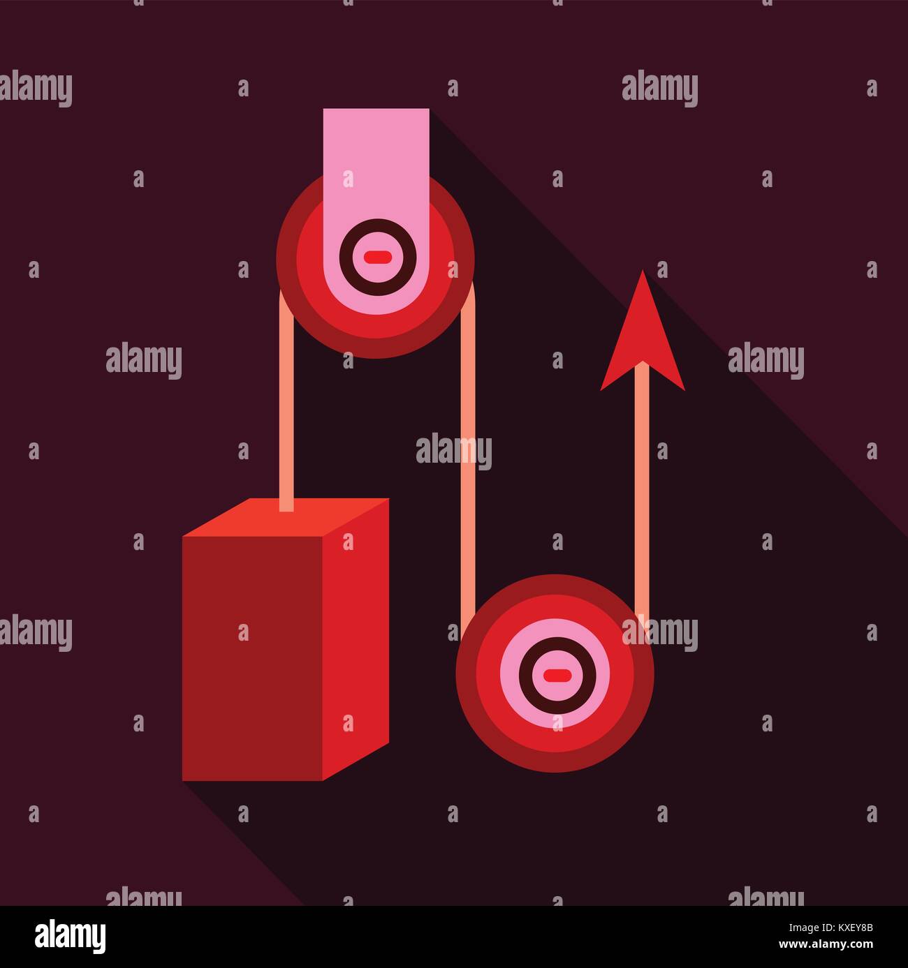 Dynamometer Symbol, flacher Stil Stock-Vektorgrafik - Alamy