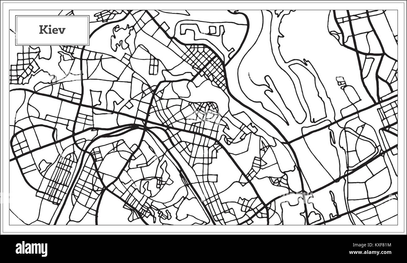 Kiev map vector -Fotos und -Bildmaterial in hoher Auflösung – Alamy