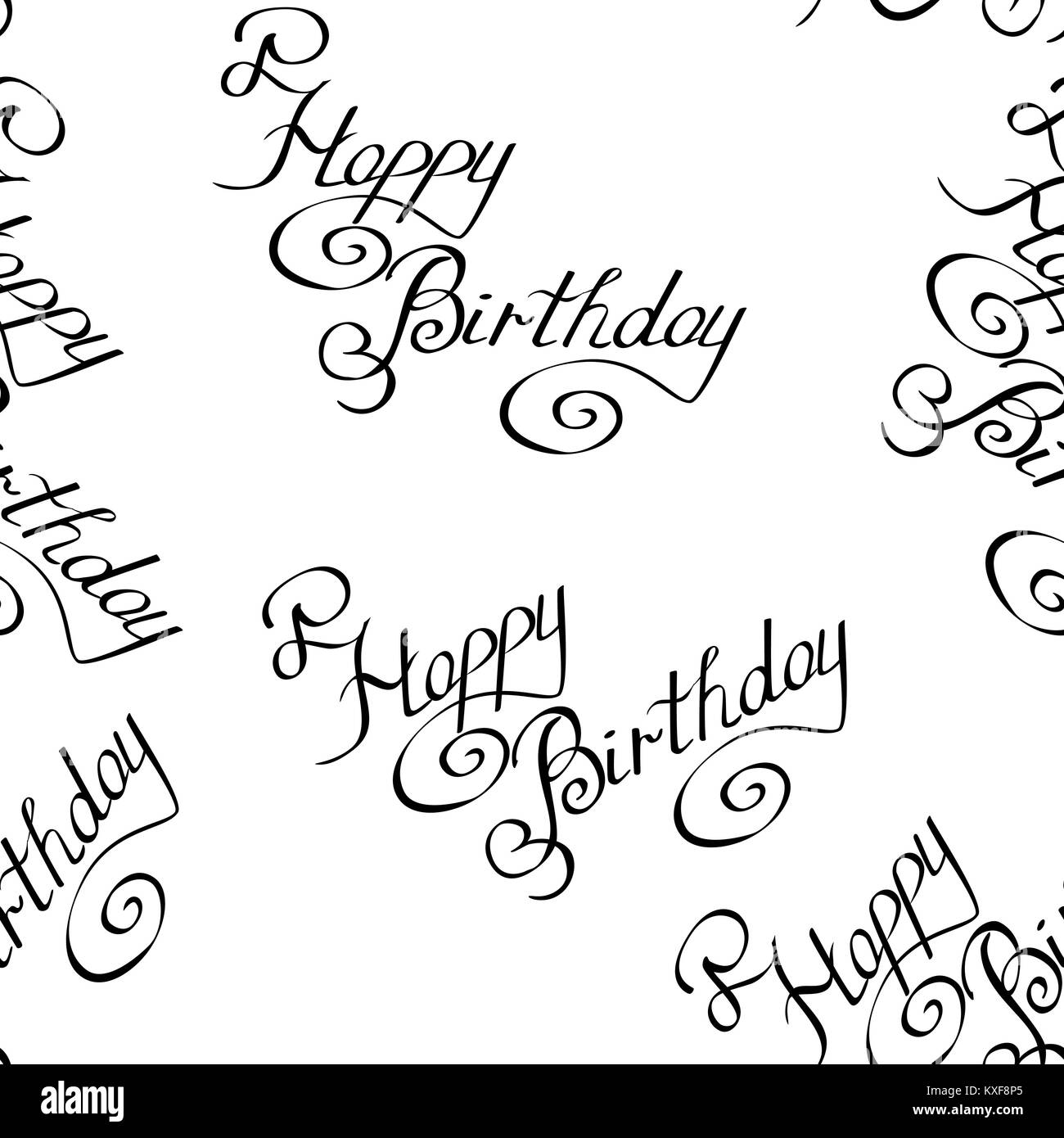 Happy birthday Schwarzweiß-Stockfotos und -bilder - Alamy