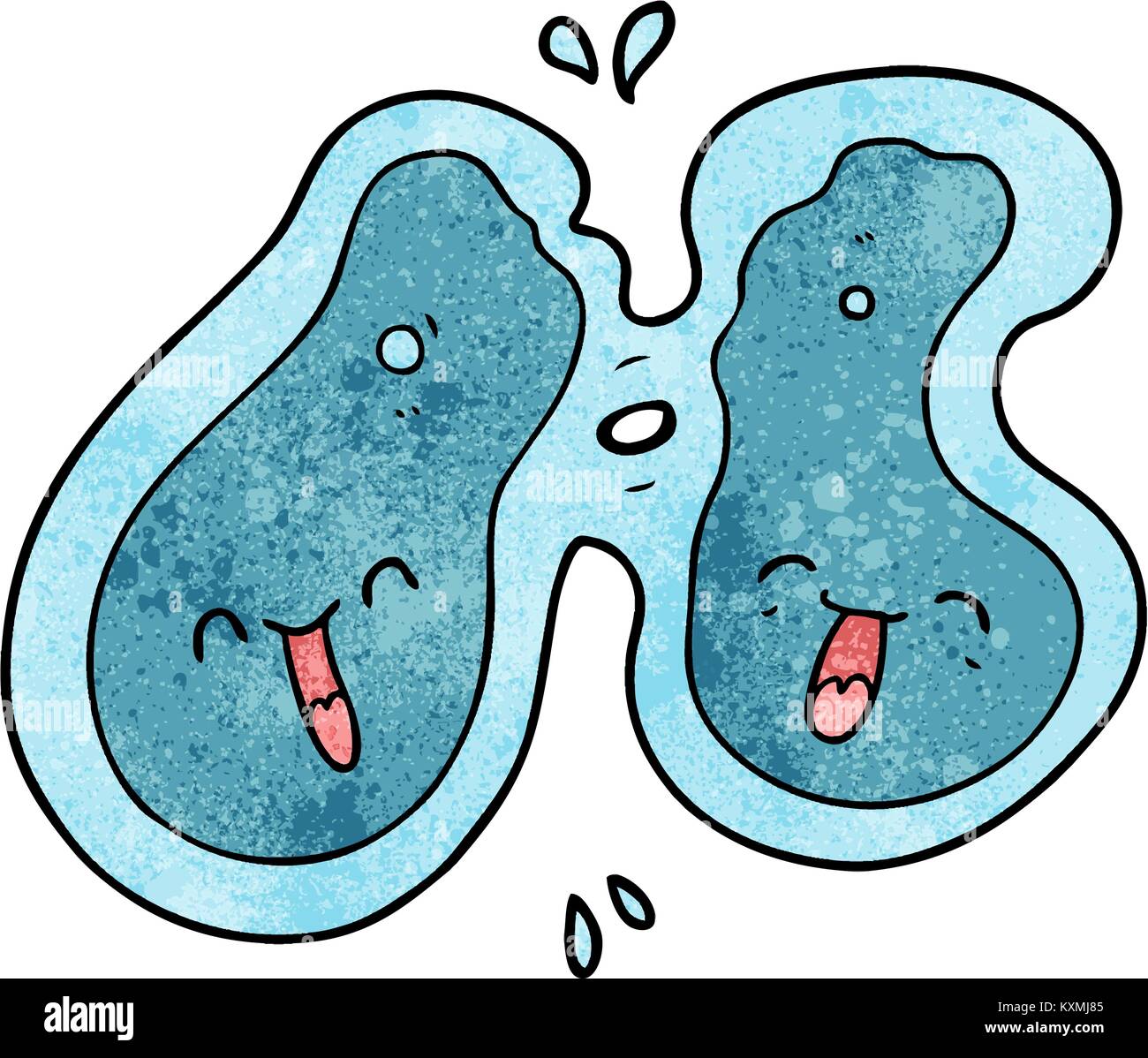 Cartoon Cell division Stock-Vektorgrafik - Alamy