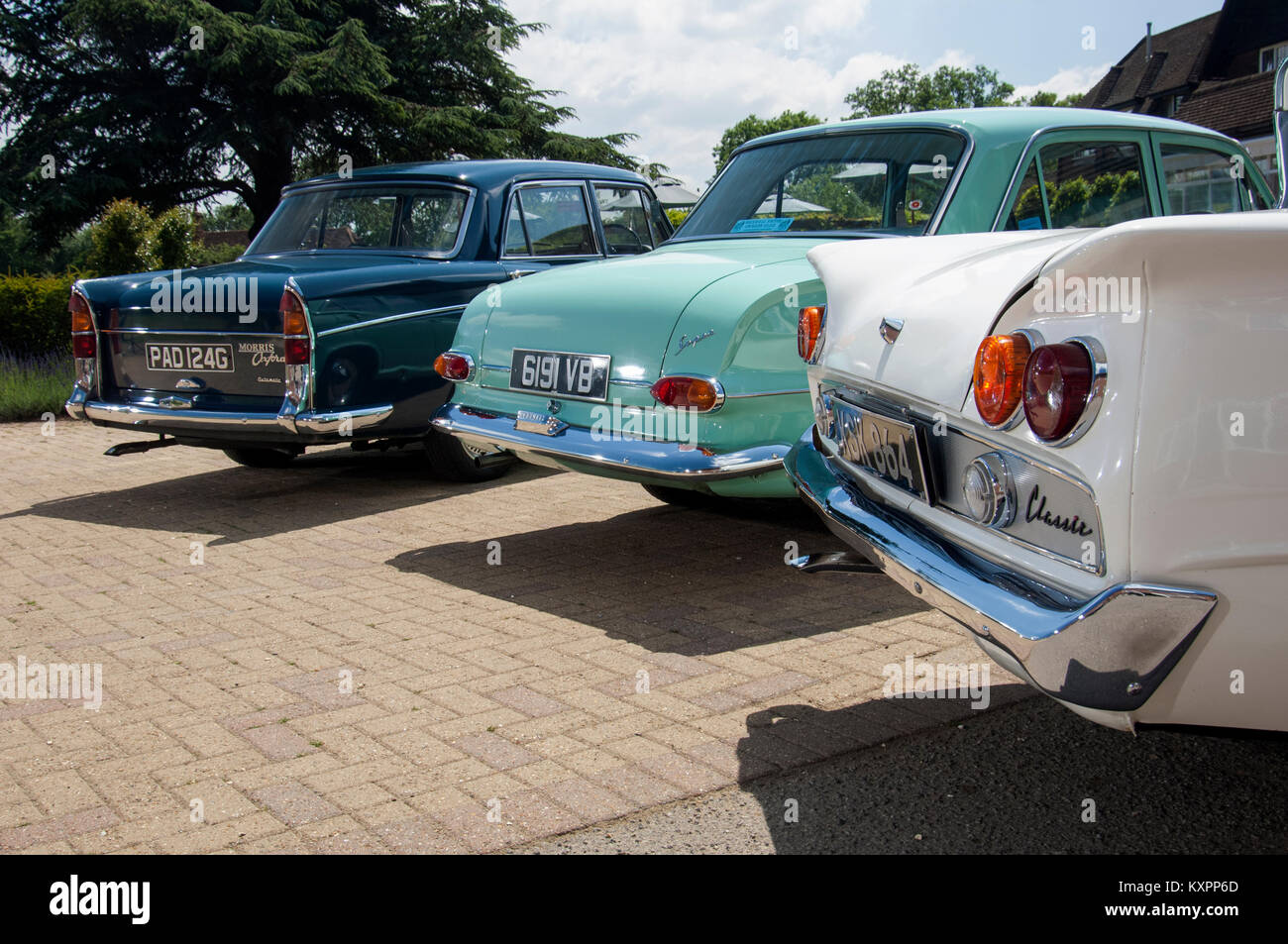 Klassische britische Familie Autos der 60er, Ford Consul Classic ...