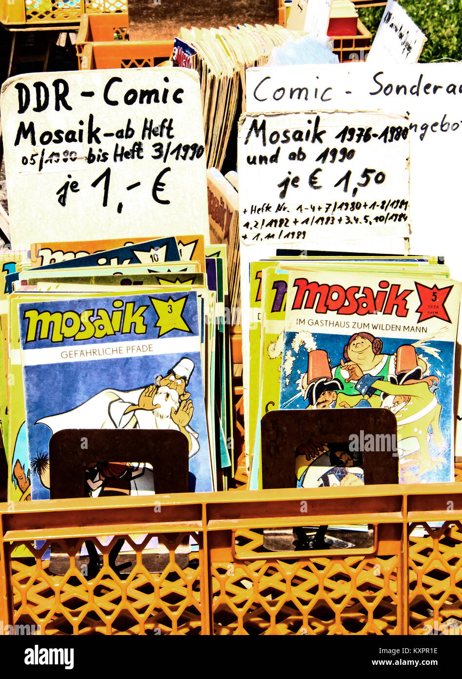Alte Comics von DDR; alte DDR-Comics Stockfotografie - Alamy