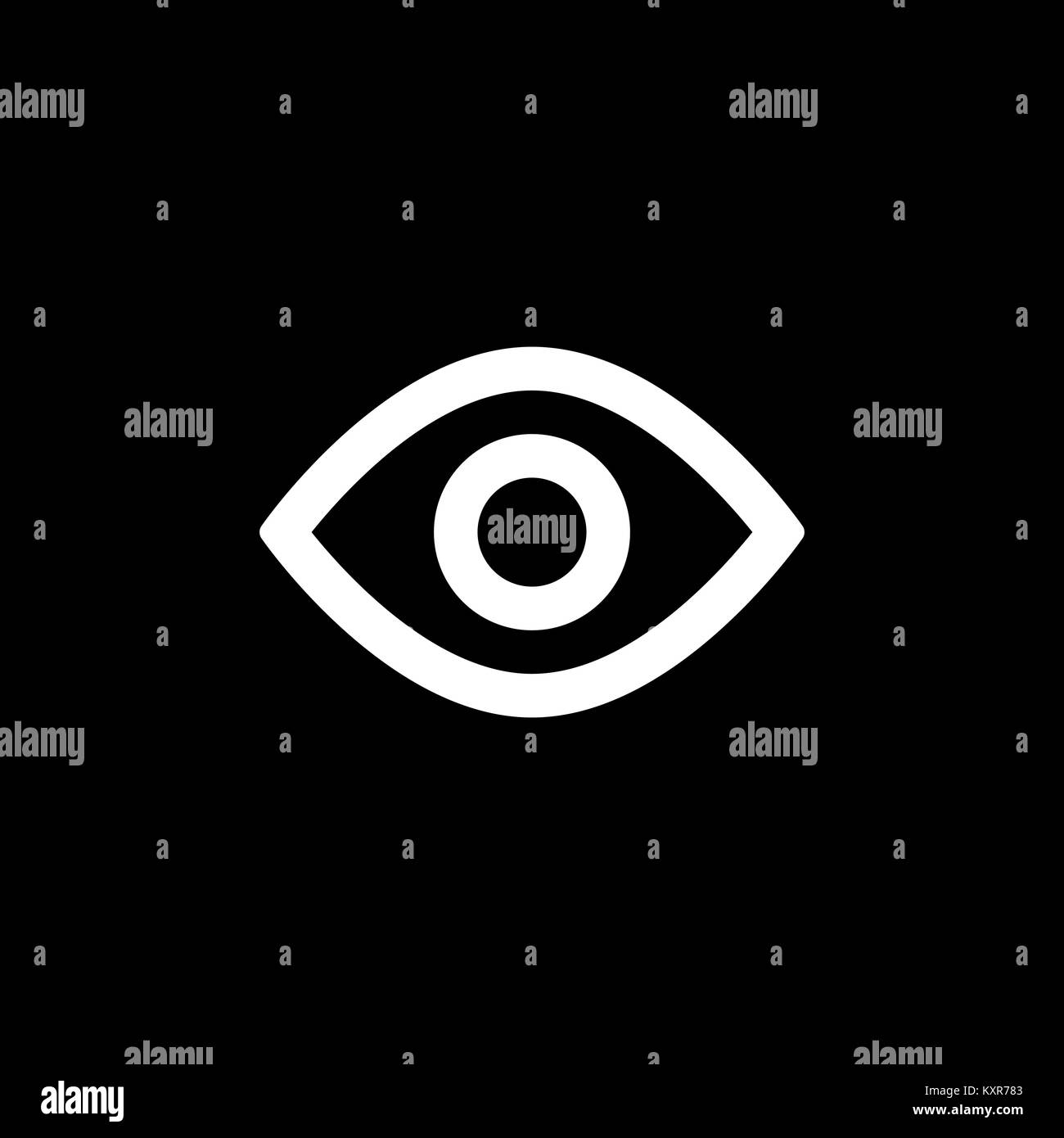 Augensymbol symbol vektor Stock-Vektorgrafiken kaufen - Alamy