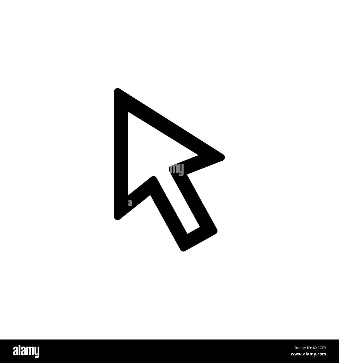 Mauszeiger Symbol für einfache Flat Style ui Design Stock-Vektorgrafik ...