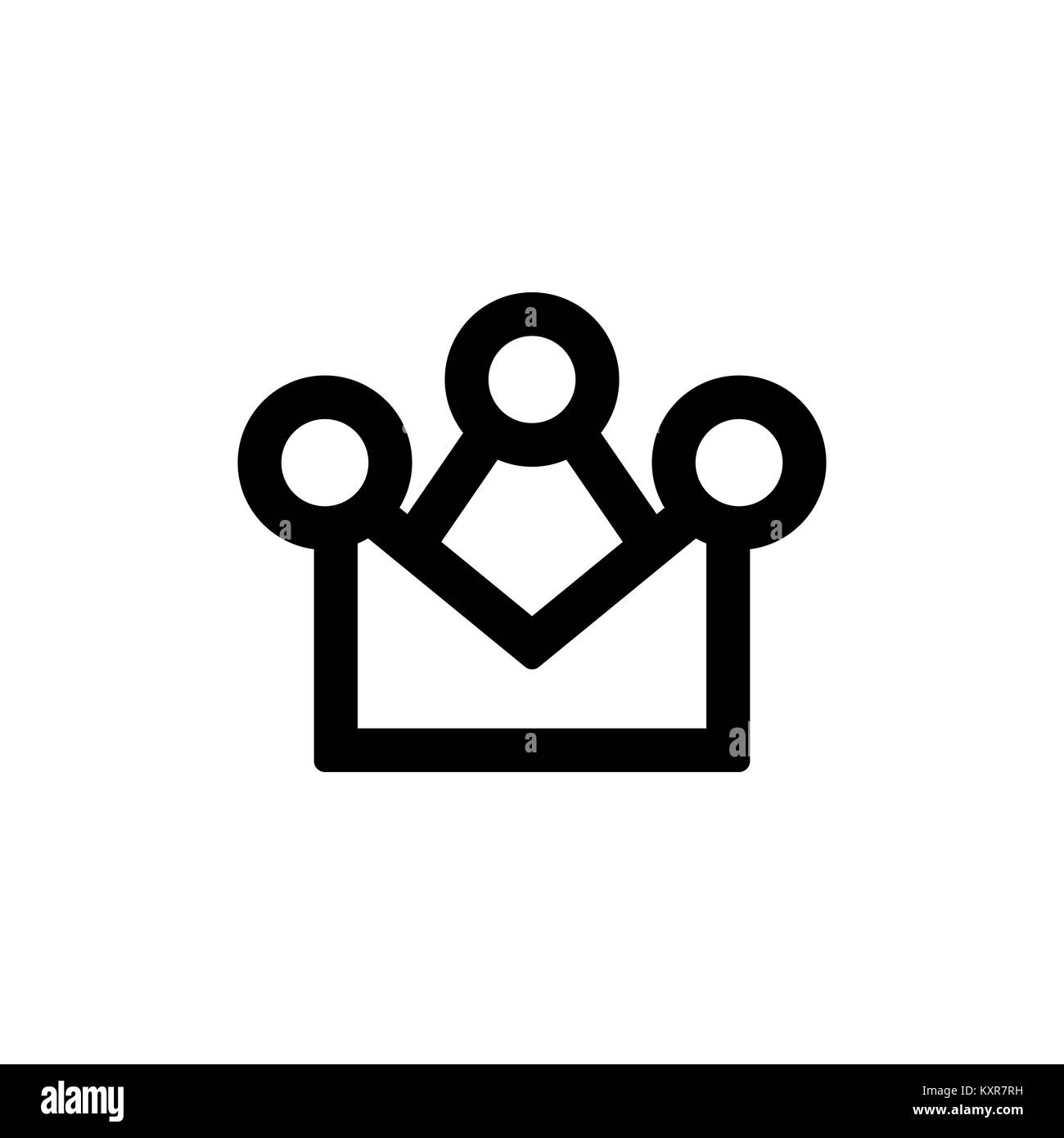 Kronensymbol und symbol Stock-Vektorgrafiken kaufen - Alamy