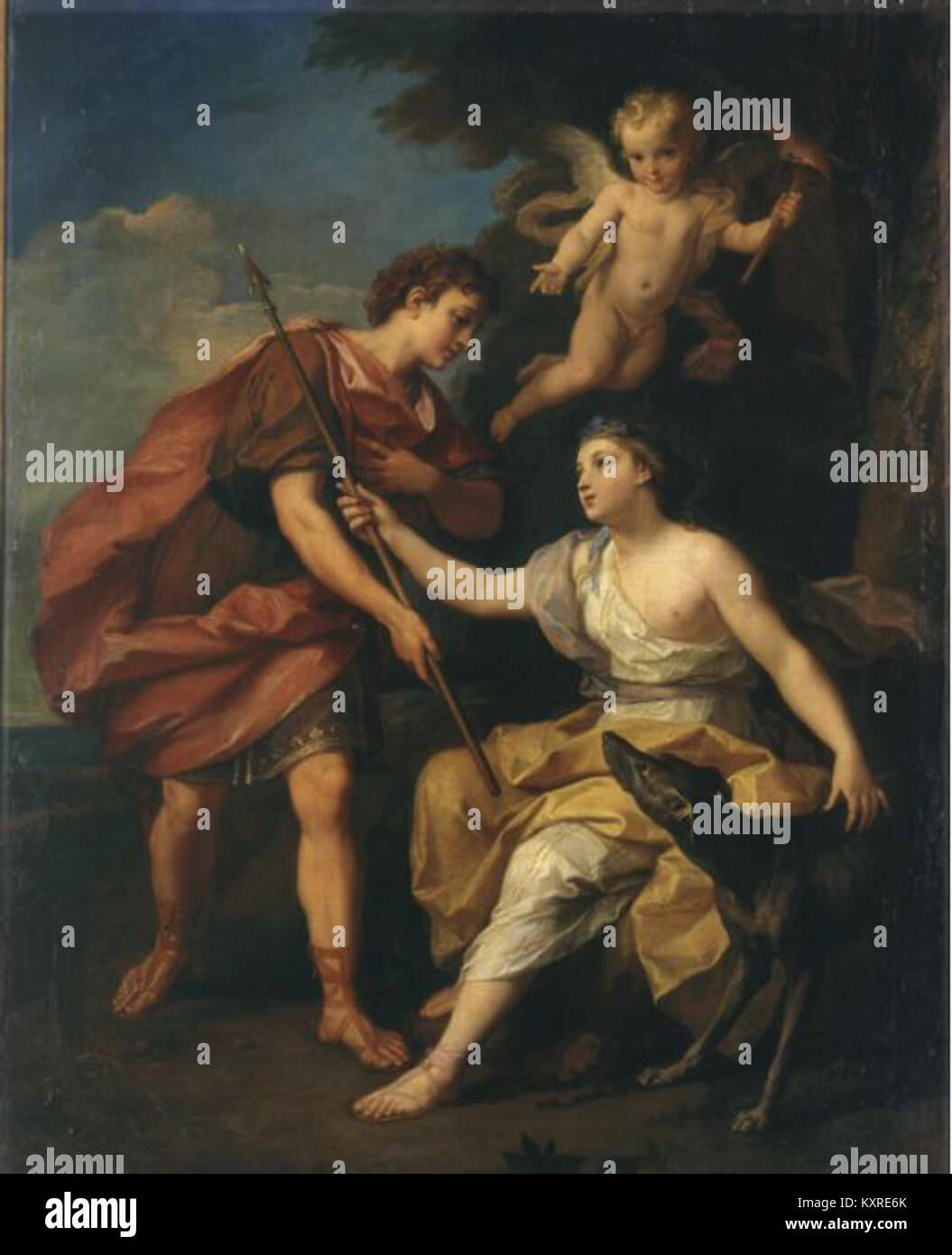 Céphale et Procris ist ein Werk von Louis de Boullogne, das den ...