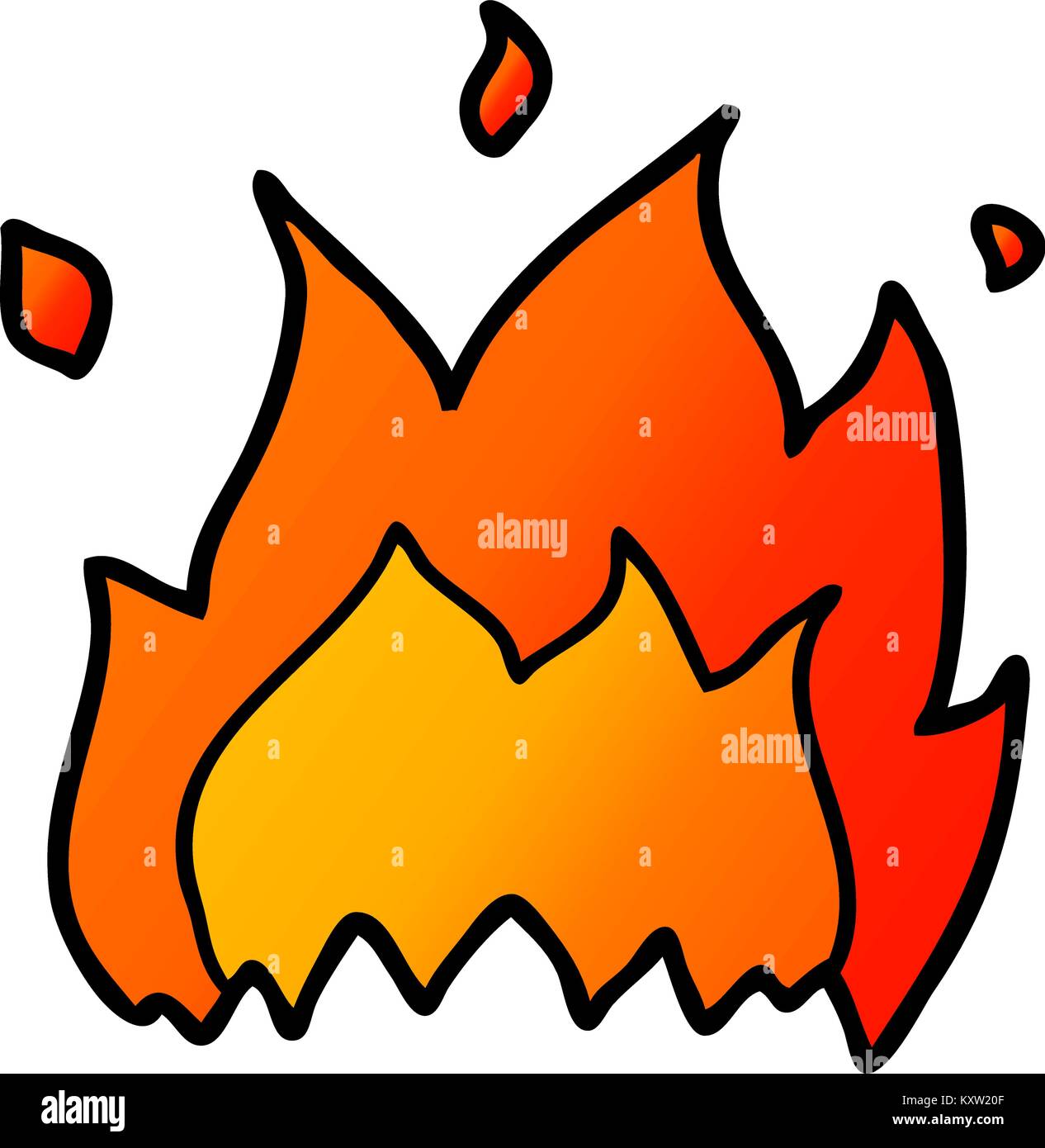 Cartoon Flames Stockfotos und -bilder Kaufen - Alamy