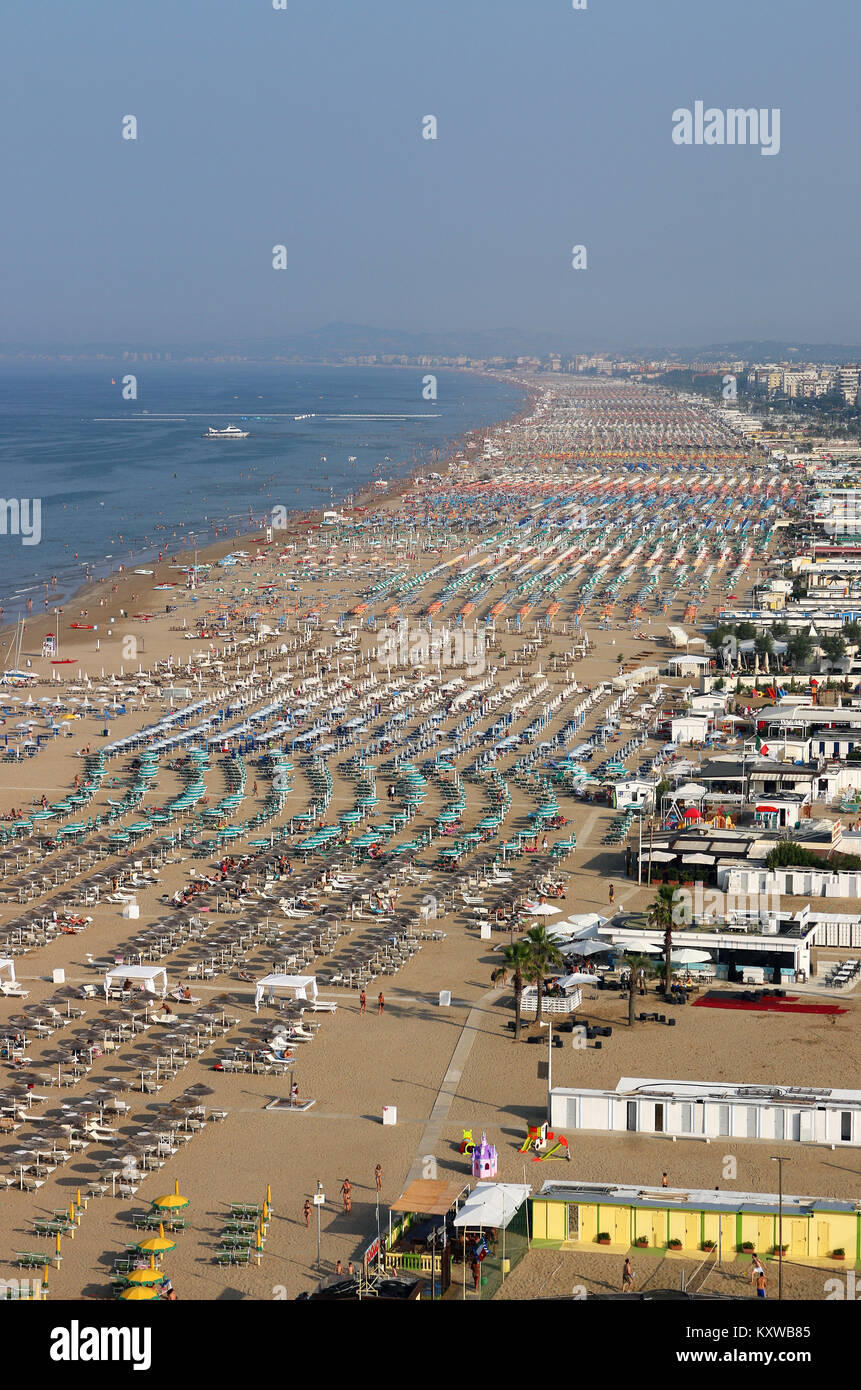Aerial view rimini beach italy -Fotos und -Bildmaterial in hoher ...