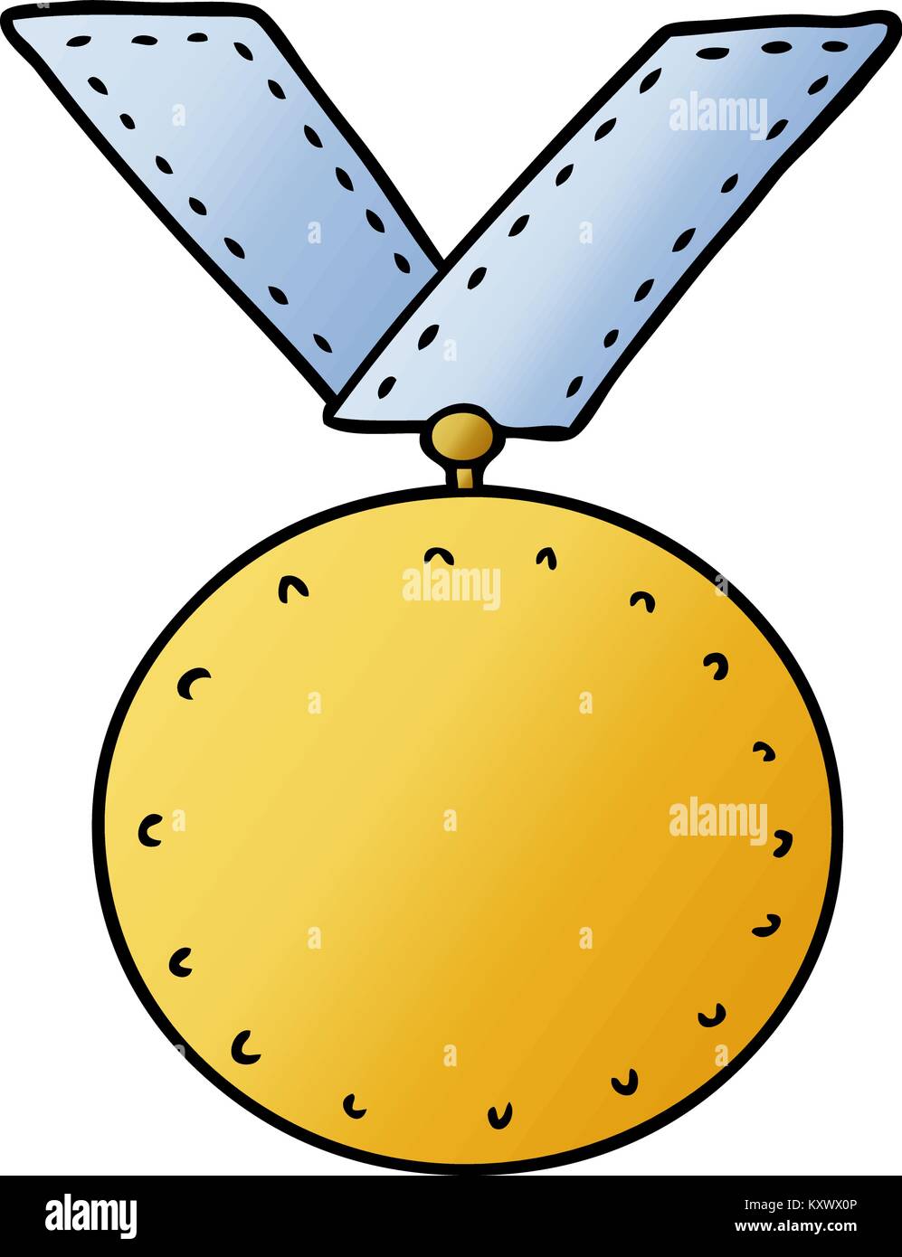 Cartoon sport Medaille Stock-Vektorgrafik - Alamy