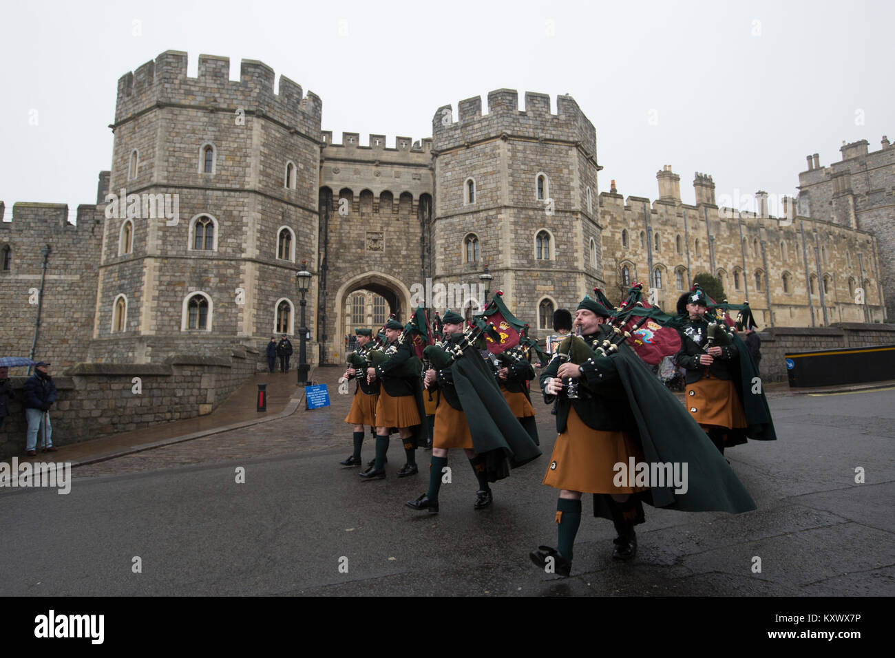 Irish Guards Parade außerhalb, wo Prinz Harry und Megan Merkle in der ...