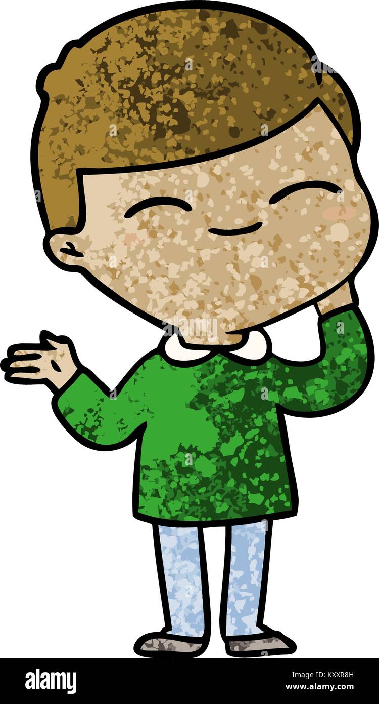 Cartoon Shy Boy Stockfotos und -bilder Kaufen - Alamy