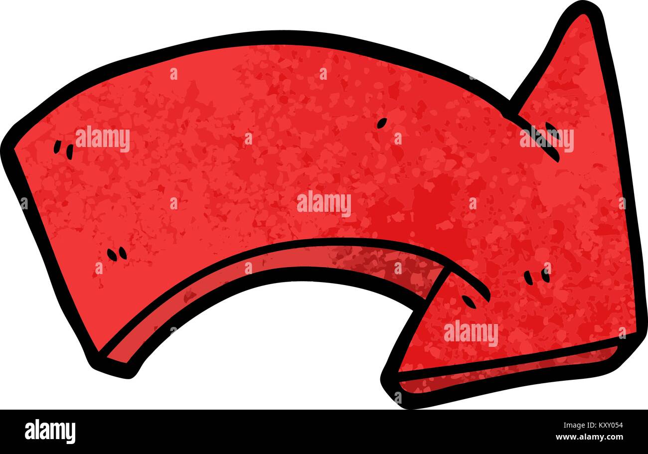 Cartoon zeigt Pfeil-Symbol Stock-Vektorgrafik - Alamy