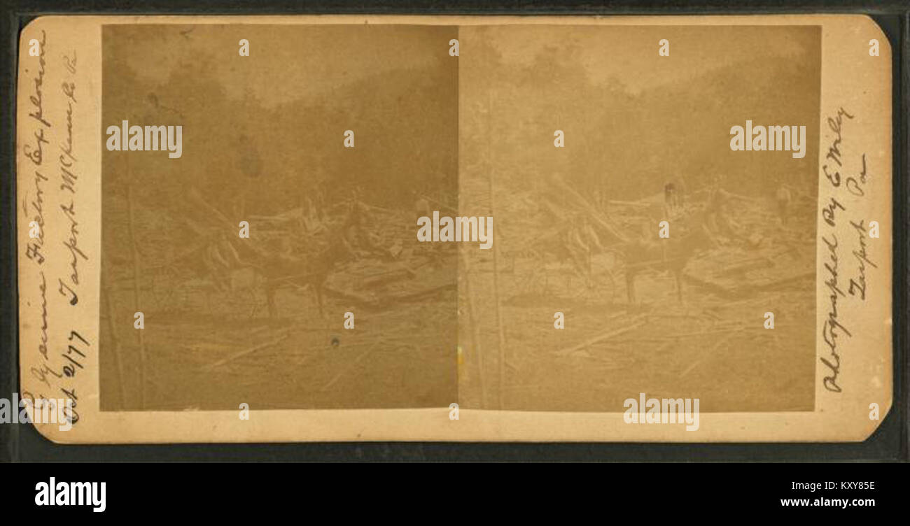 Das Bild zeigt die Folgen der Explosion der Glycerinfabrik am 2 ...