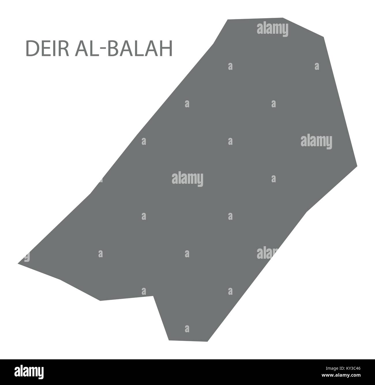 Deir Al-Balah Karte von Palästina Grau Abbildung silhouette Form Stock-Vektorgrafik - Alamy