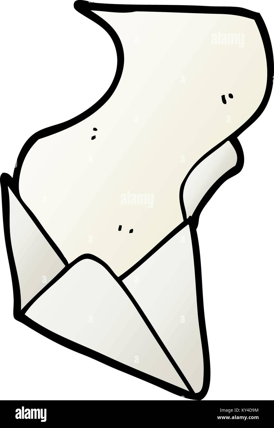 Cartoon Brief und Briefumschlag Stock-Vektorgrafik - Alamy