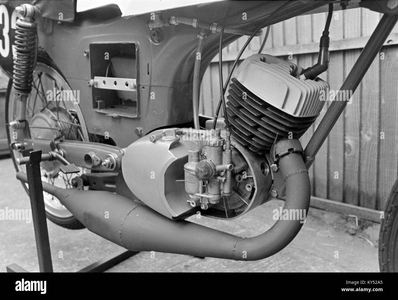 Yamaha Einzylinder Zweitakt racing Motorrad, 1960s 1970s ...