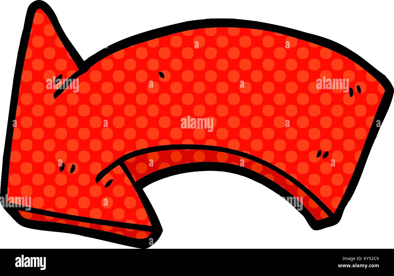 Cartoon zeigt Pfeil-Symbol Stock-Vektorgrafik - Alamy