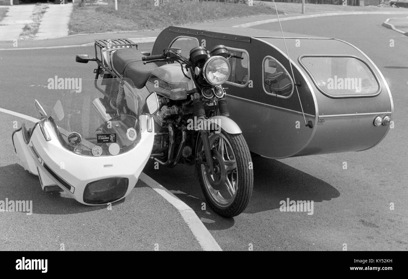Honda CB 900 F Motorrad Kombination, Triple adult Seitenwagen, große ...