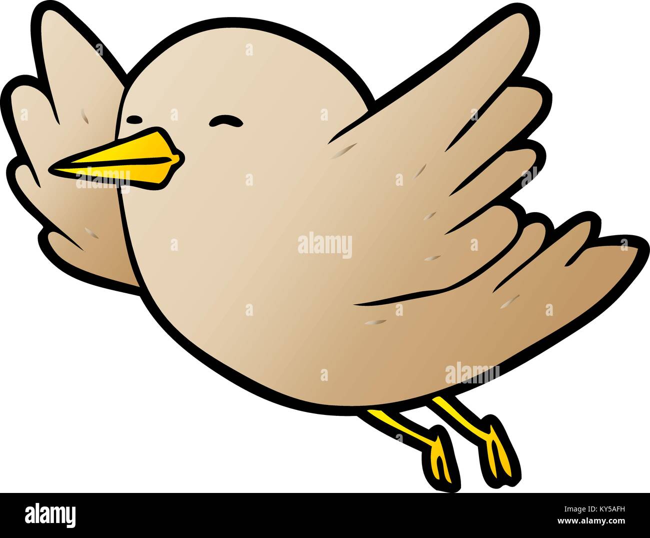Cartoon Vogel fliegen Stock-Vektorgrafik - Alamy