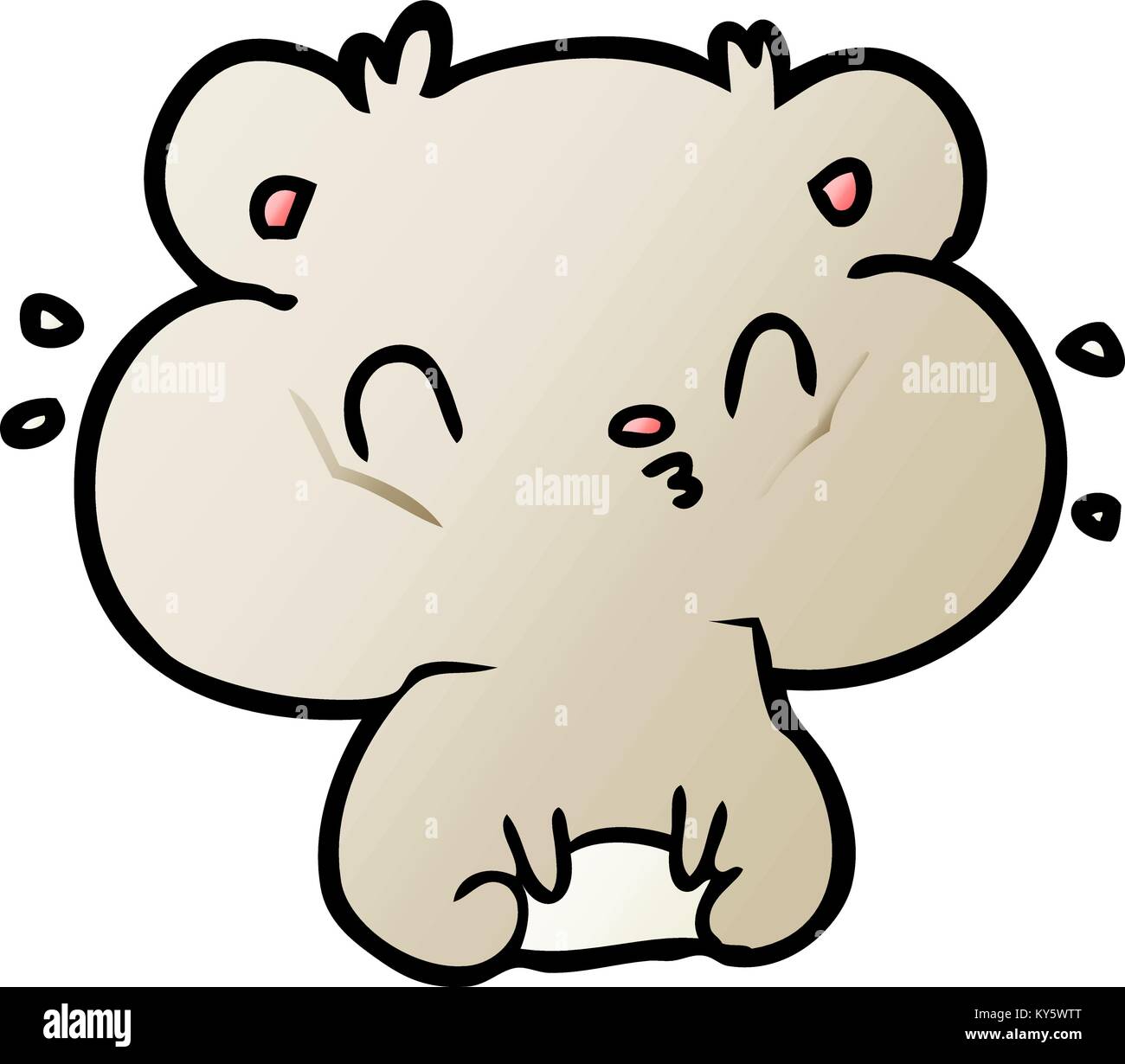 Cartoon Hamster mit vollen Backen Beutel Stock-Vektorgrafik - Alamy