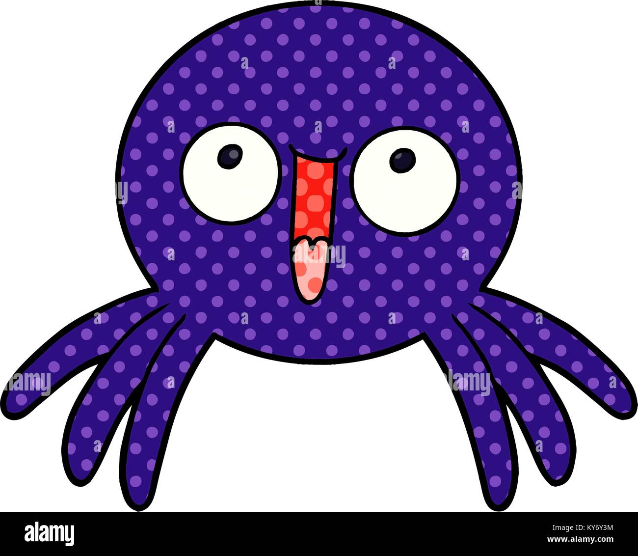 Happy cartoon Spider Stock-Vektorgrafik - Alamy