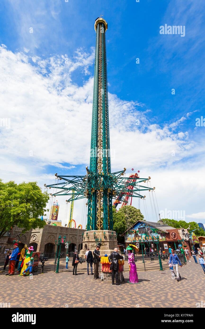 Wien, Österreich - 13. MAI 2017: Der Wurstelprater oder Würstel Prater ...