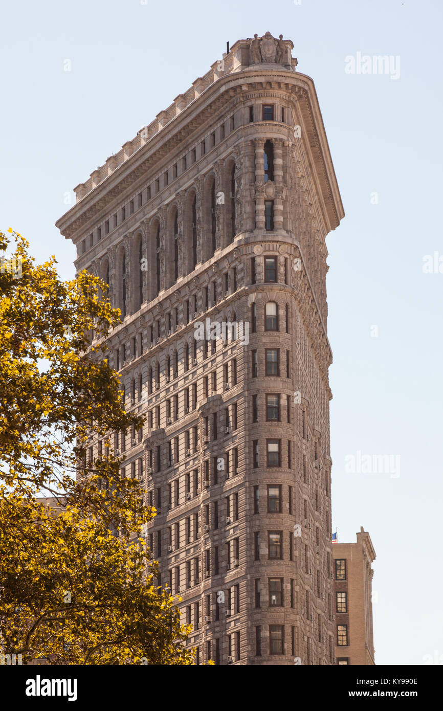 Das Flatiron Building, Manhattan, New York City Stockfotografie - Alamy