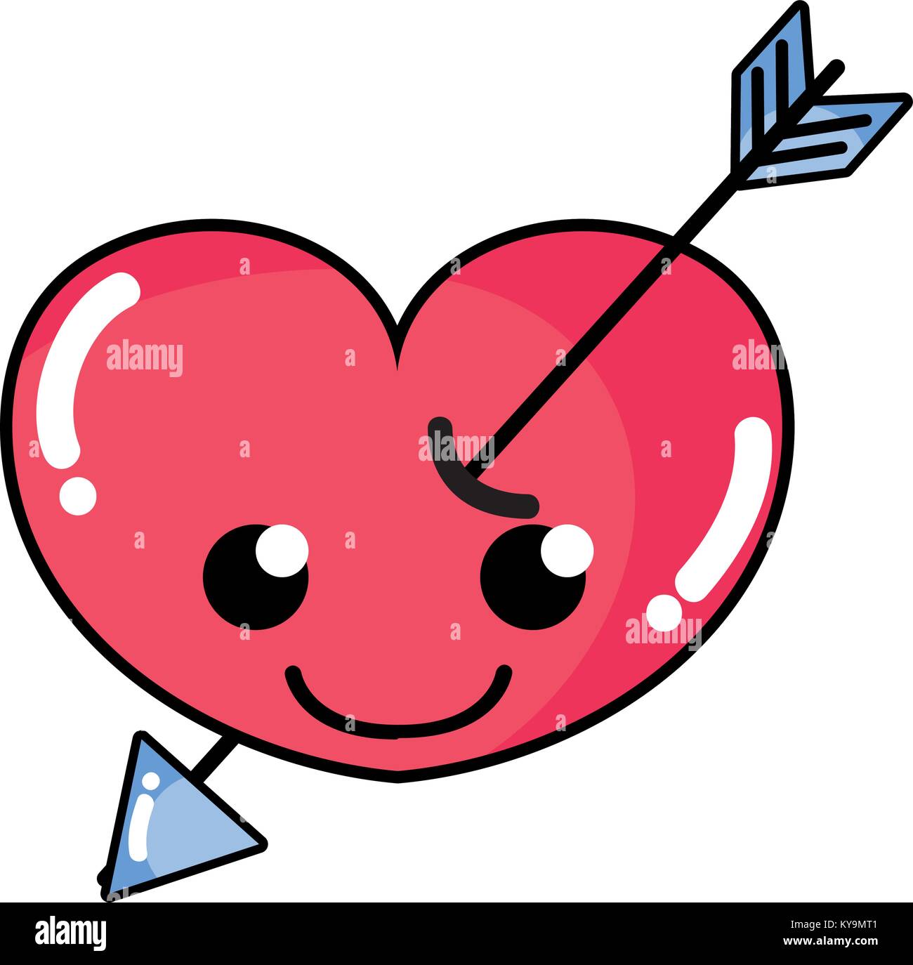 Herz mit pfeil emoji Stock-Vektorgrafiken kaufen - Alamy