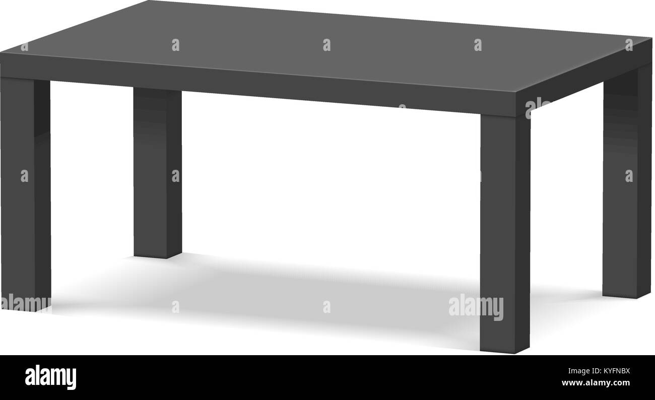 Schwarz Tisch. Vektor Element für Design Stock-Vektorgrafik - Alamy
