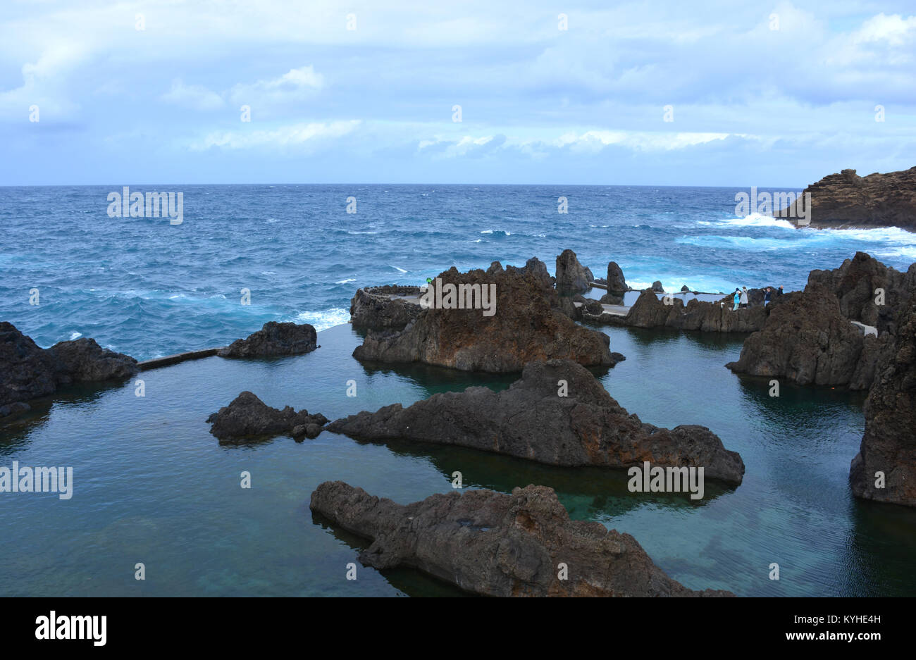 Lava Pools, Porto Moniz, Madeira Stockfotografie - Alamy