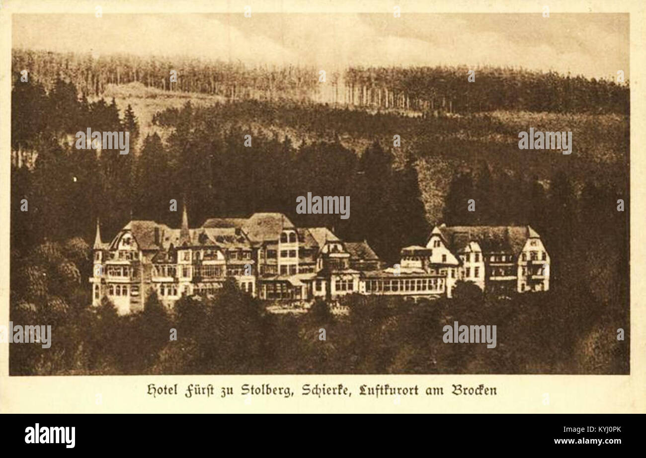 Schierke, Hotel Fürst zu Stolberg 13 Stockfotografie - Alamy