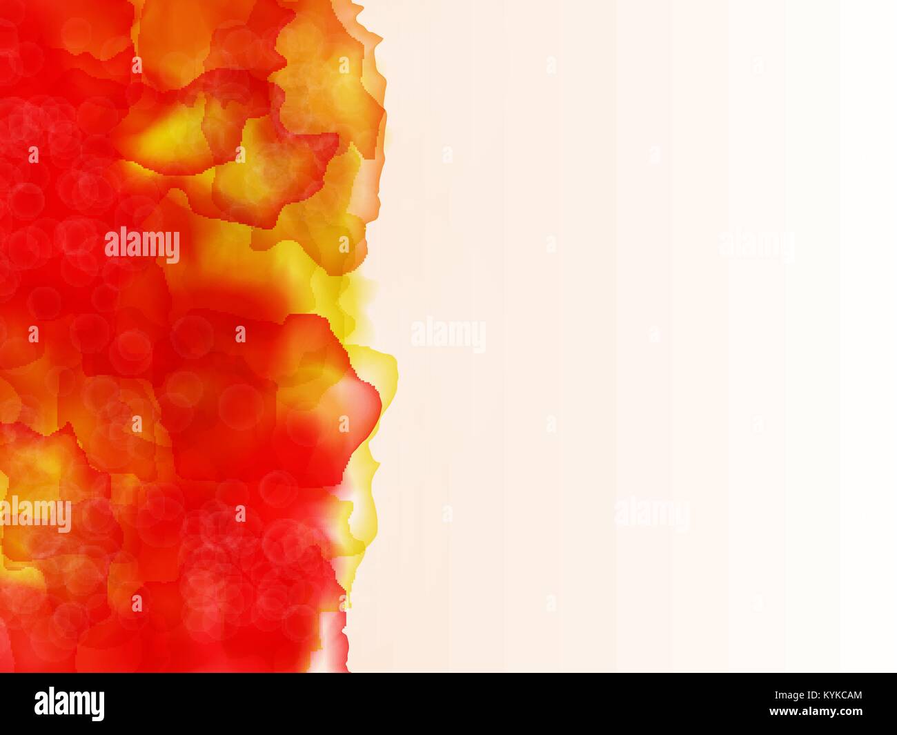 Vektor helles farbiges Aquarell Hintergrund - Rot und Gelb Stock ...