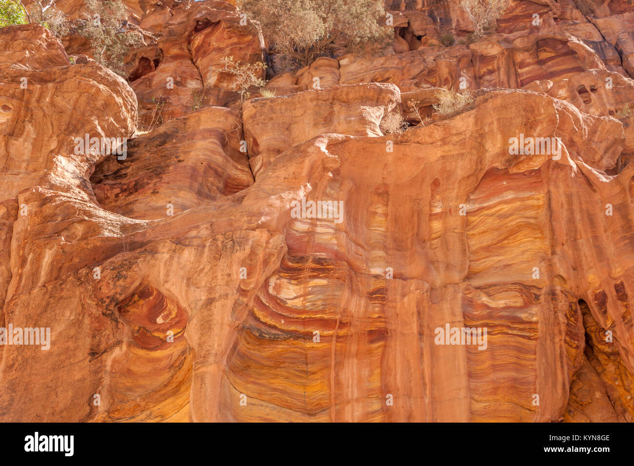 Alte Rote Sandsteinfelsen Stockfotos und -bilder Kaufen - Alamy