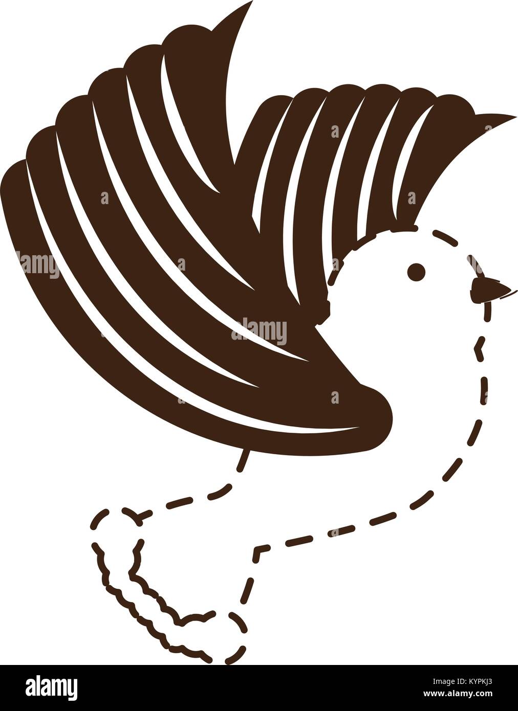 Cartoon Taube das Symbol Stock-Vektorgrafik - Alamy