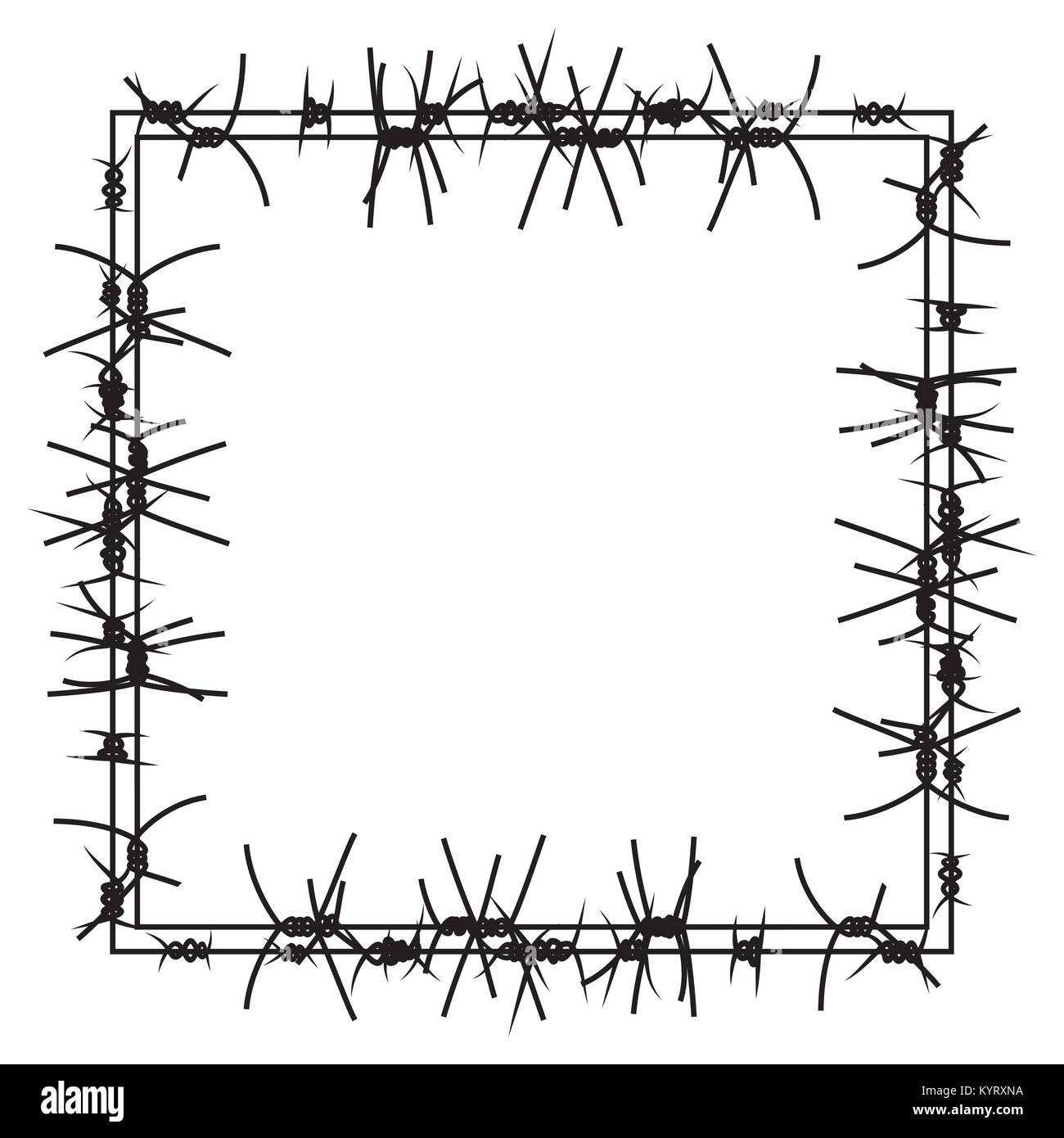 Stacheldraht im gefängnis Stock-Vektorgrafiken kaufen - Alamy