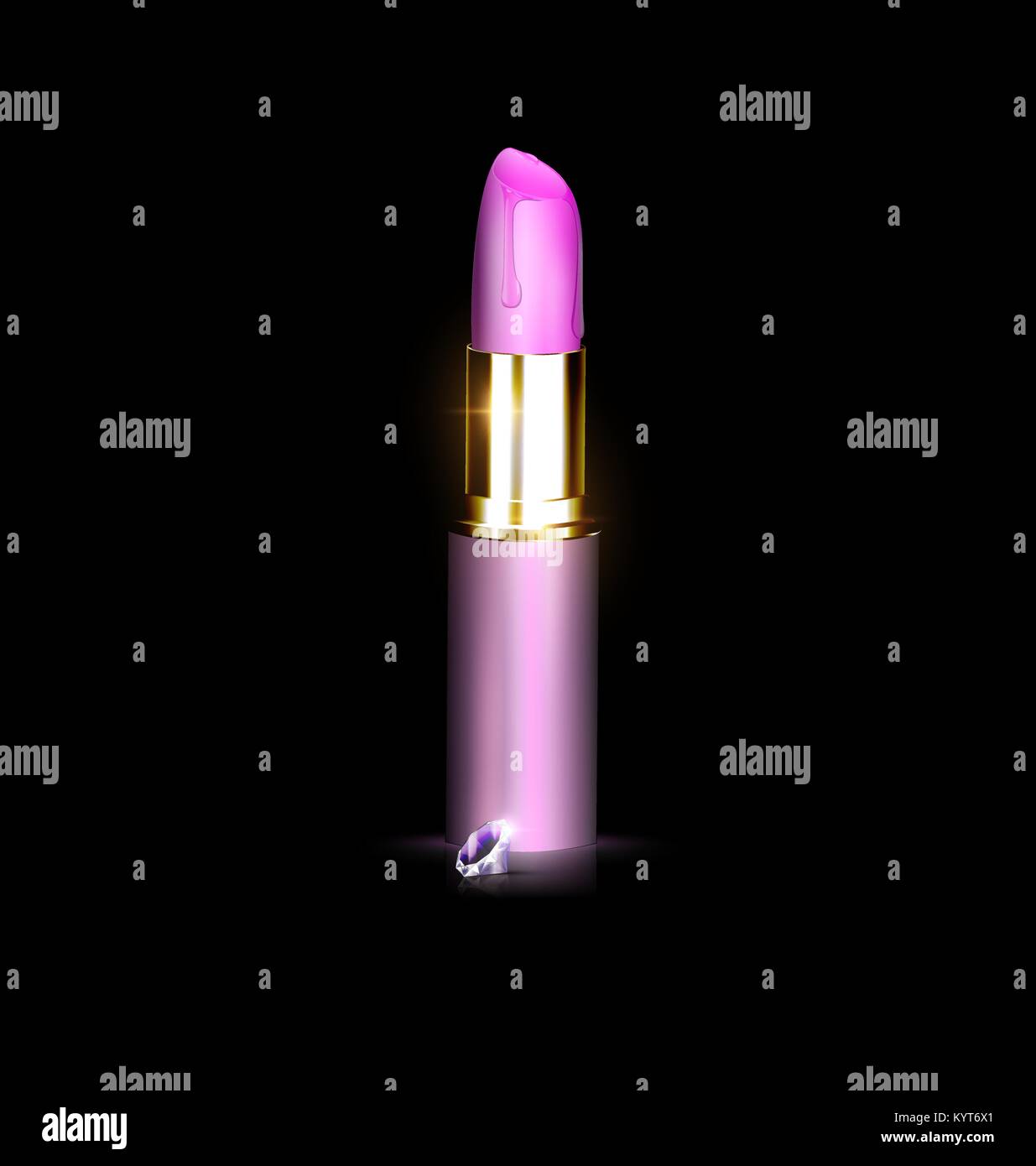 Rosa lippenstift Stock-Vektorgrafiken kaufen - Alamy
