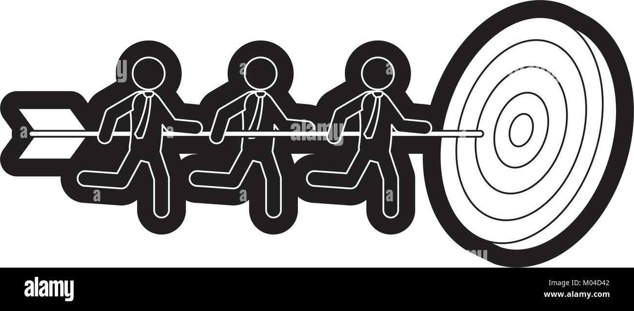 Piktogramm teamwork Design Stock-Vektorgrafik - Alamy