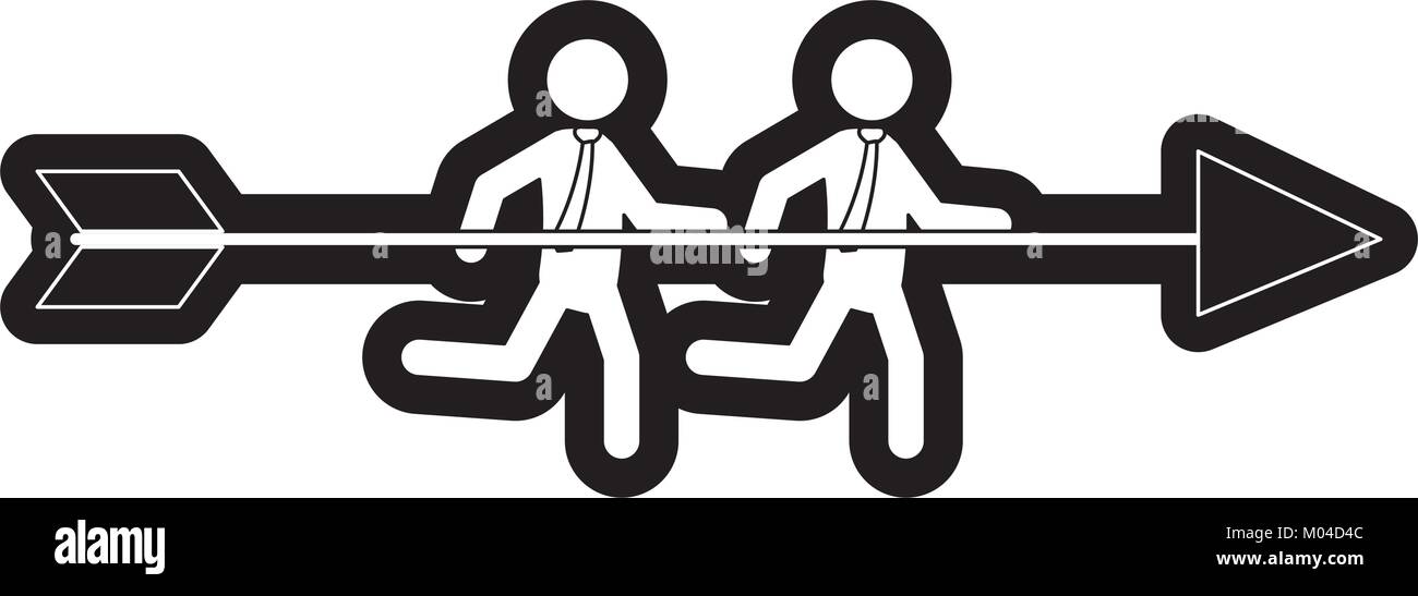 Piktogramm teamwork Design Stock-Vektorgrafik - Alamy