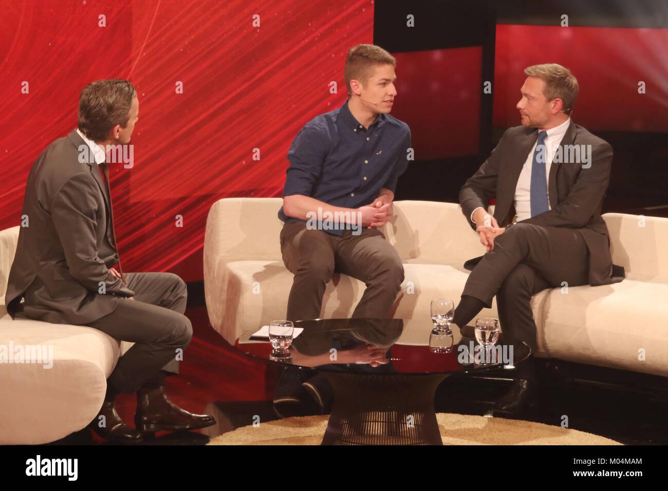Talkshow mit Markus Lanz mit: Alexander Jorde, Christian Lindner ...