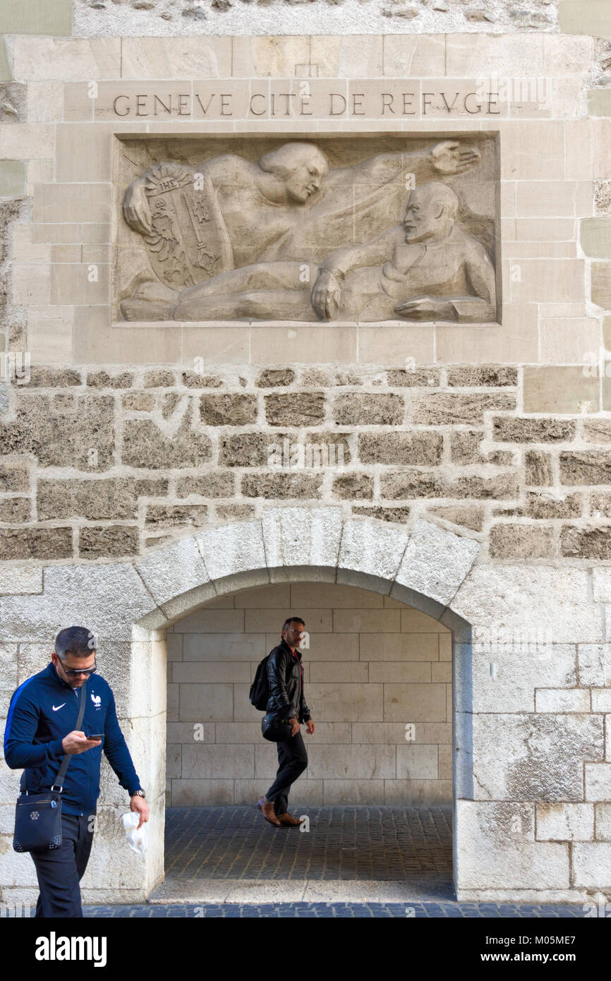 Schweiz, Genf, die molard Tower / an der Jahre 1903-1905 und 1907-1908 Lenin in Genf war. Wie ...