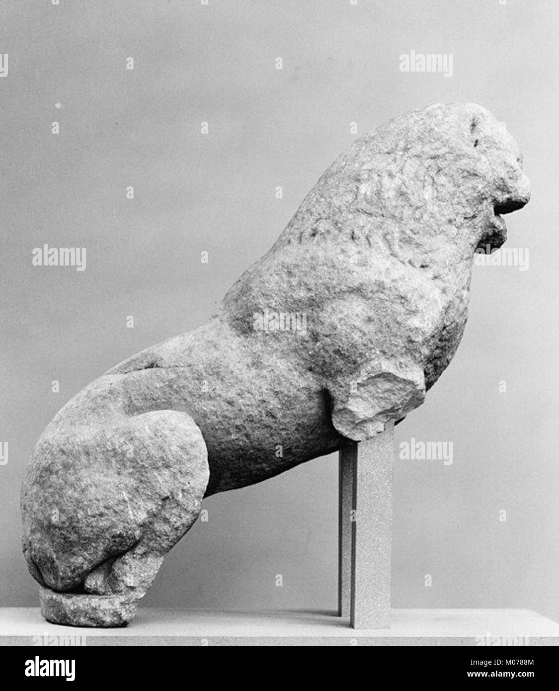 Marmor statue eines sitzenden Löwen MET 73095 Stockfotografie - Alamy